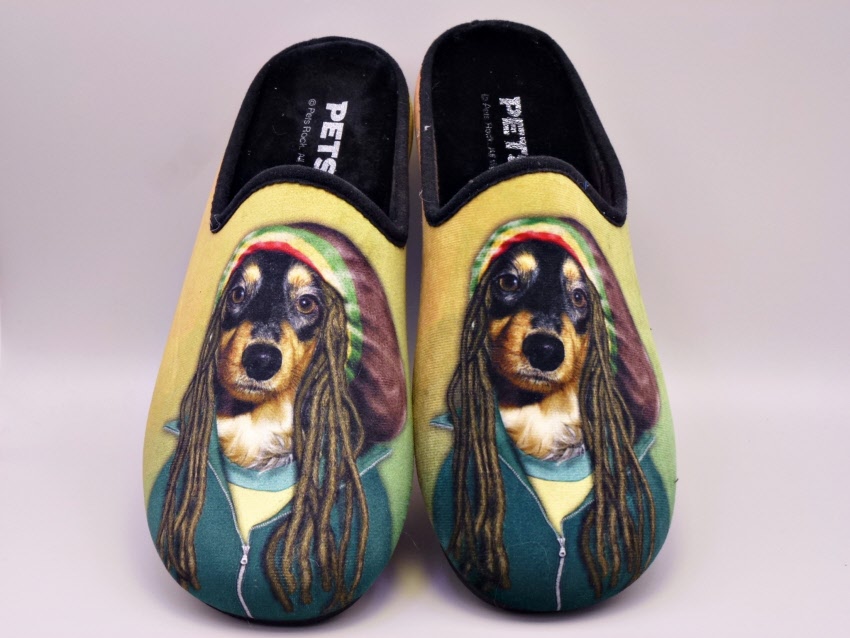 BOB MARLEY pantoufles PETS ROCK La Pantouflerie d'Avril
